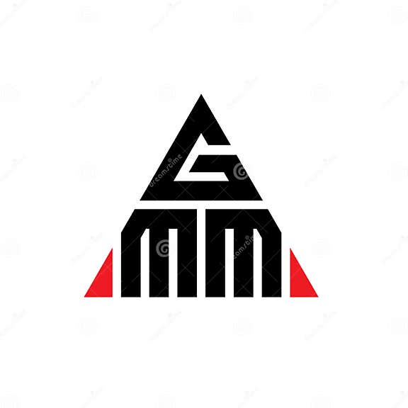 GMM Triangle Letter Logo Design with Triangle Shape. GMM Triangle Logo ...