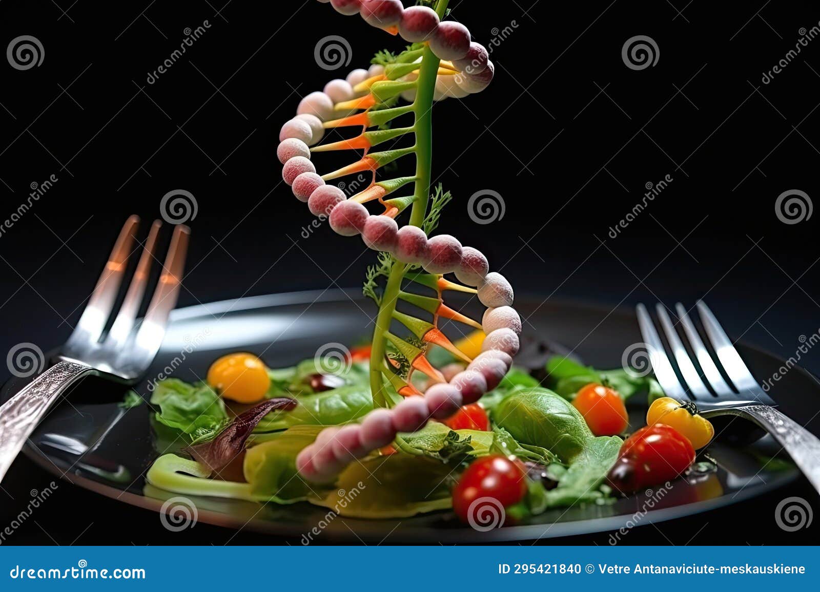 GMO Food and Genetically Modified Crops Concept. Fruit and Vegetables ...