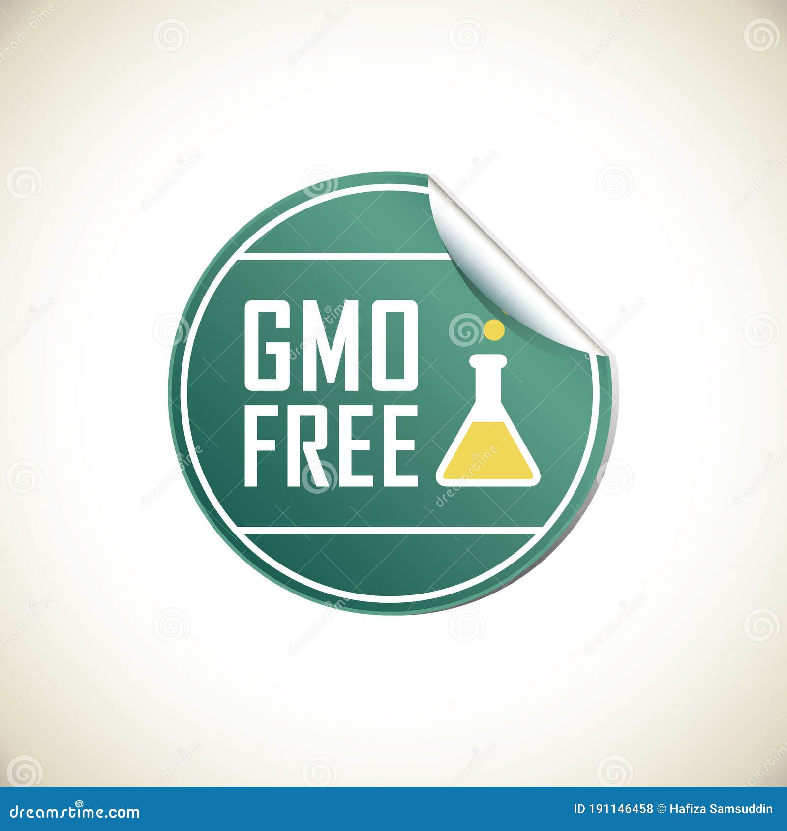 Gmo Free Label. Vector Illustration Decorative Design Stock Vector ...