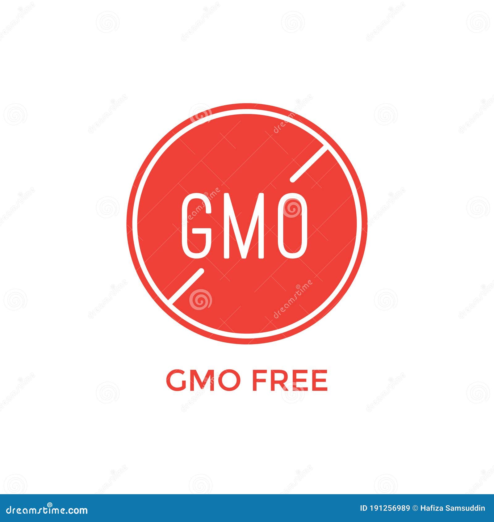 Gmo Free Label. Vector Illustration Decorative Design Stock Vector ...
