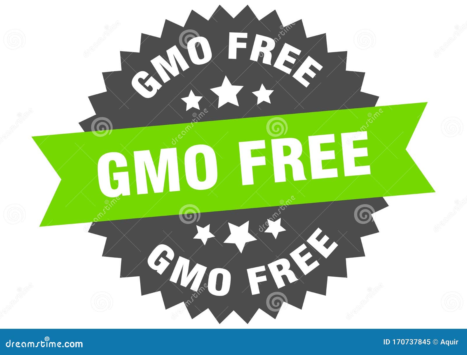 Gmo Free Sign. Gmo Free Circular Band Label. Gmo Free Sticker Stock ...