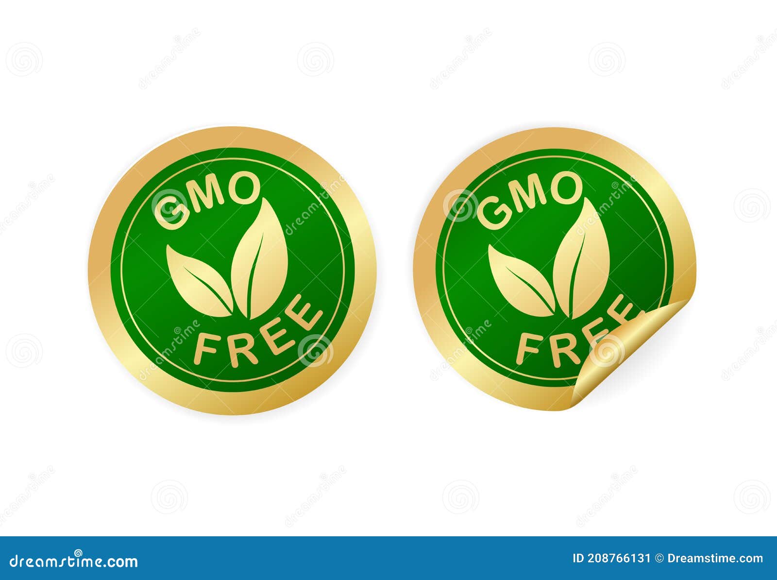 Gmo Free Sticker for Packaging Design. Retro Packaging. Vector Icon ...