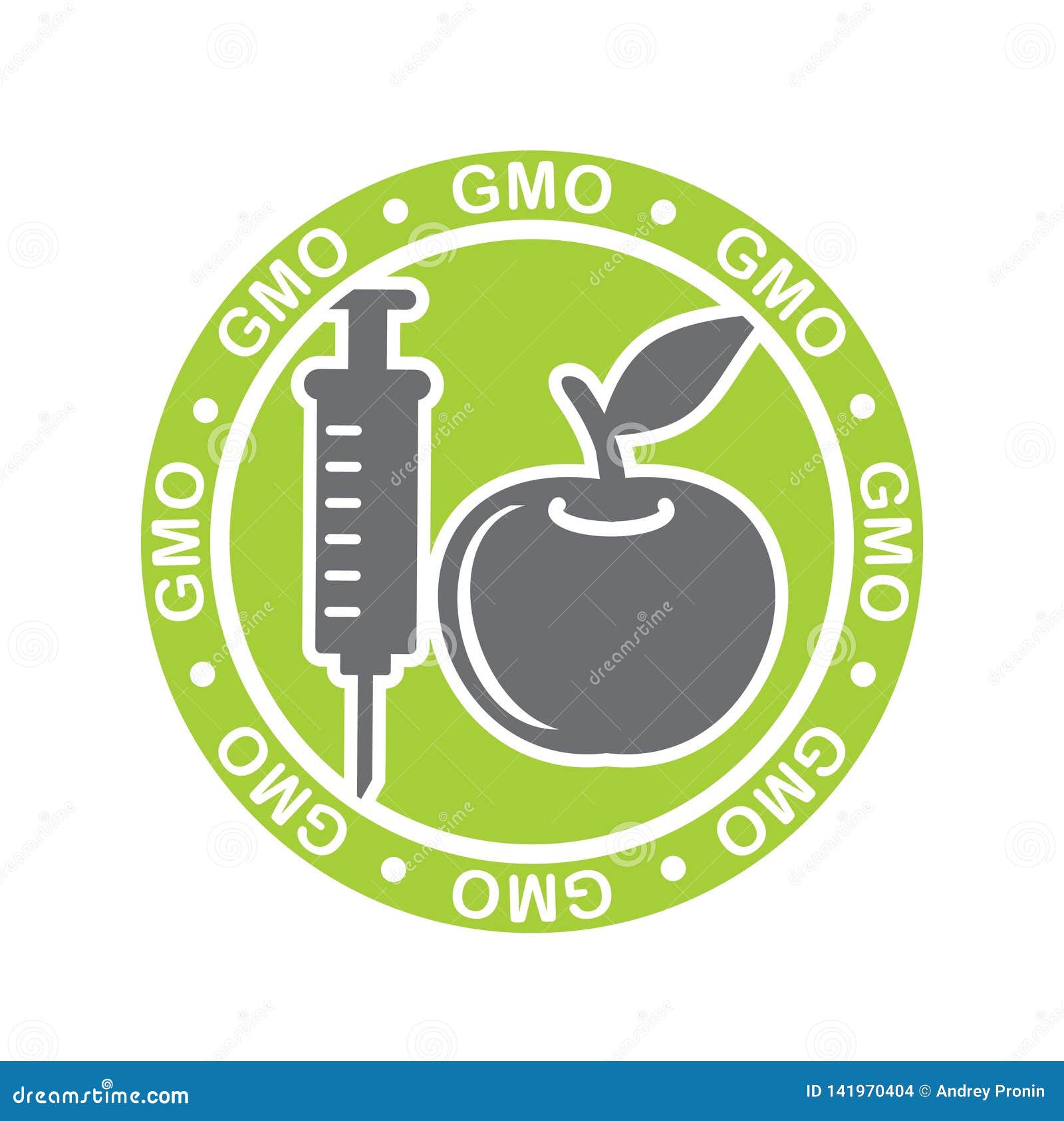 GMO Icon on Background for Graphic and Web Design. Simple Vector Sign ...
