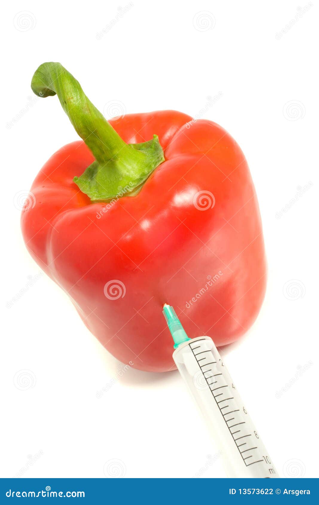 GMO - Pepper with Syringe Injection Stock Photo - Image of food ...