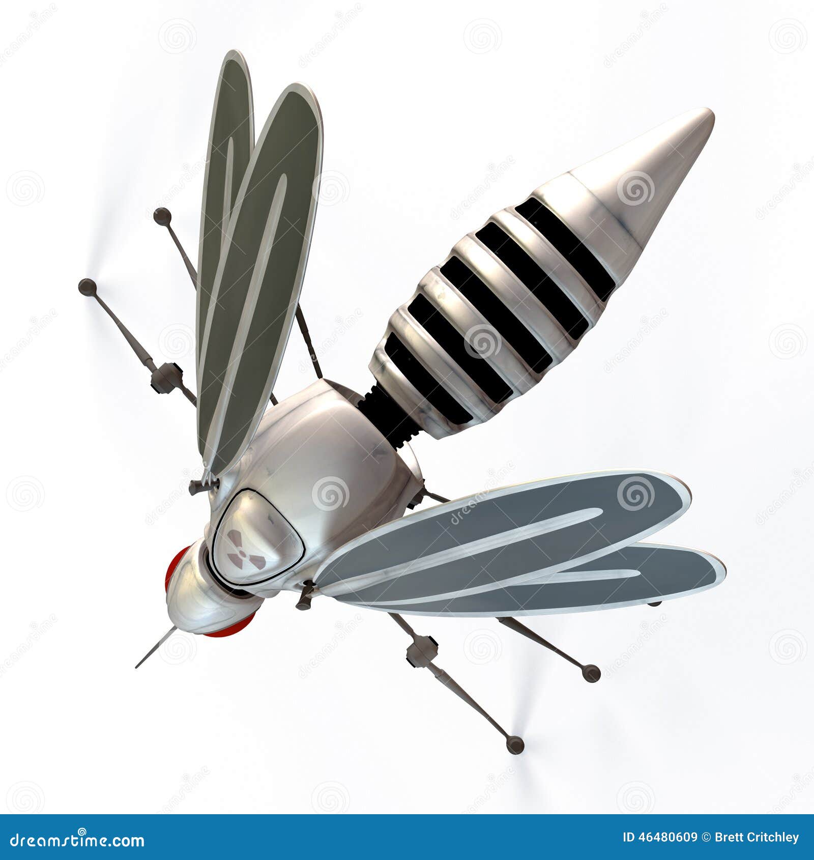 GMO robot mosquito stock illustration. Illustration of concept - 46480609