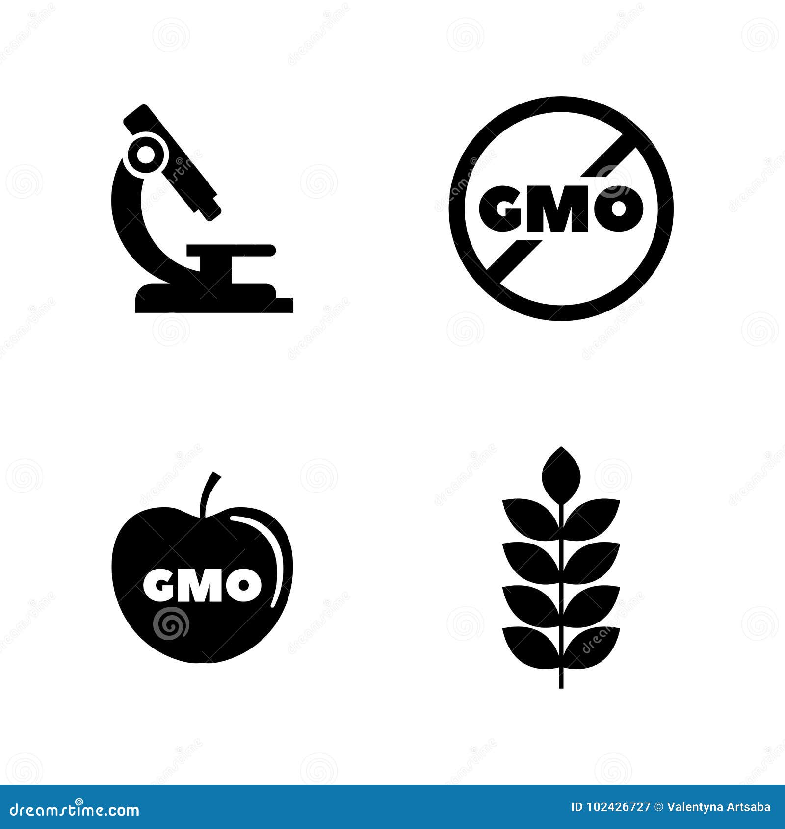Gmo. Simple Related Vector Icons Stock Vector - Illustration of farming ...