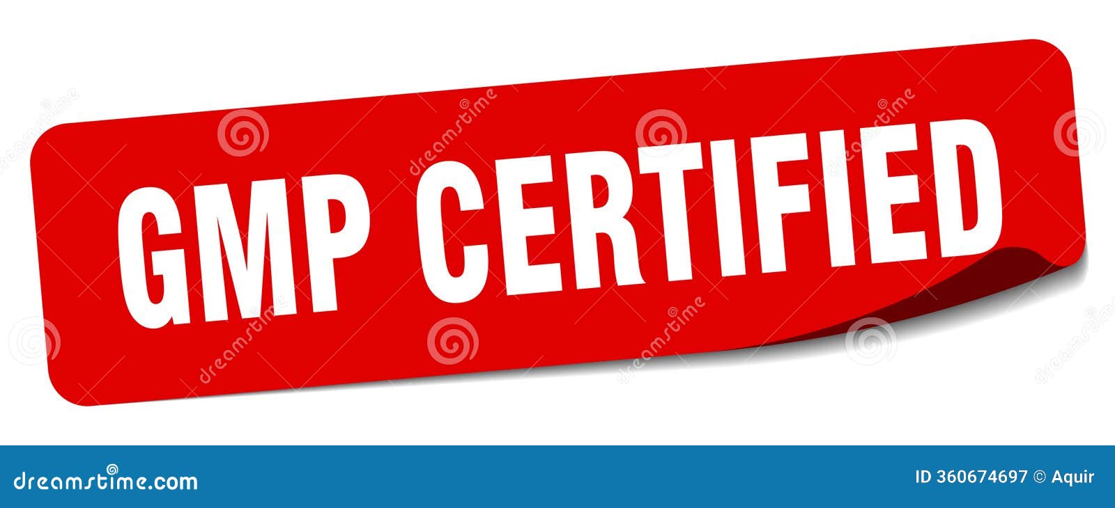 Gmp Certified Sticker. Gmp Certified Sign Isolated On Gray Background ...
