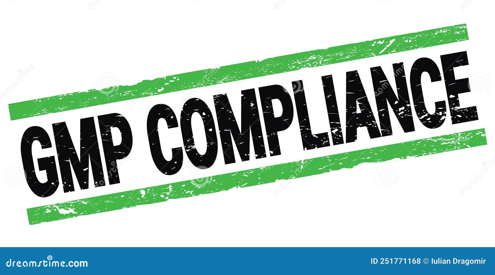 GMP COMPLIANCE Text on Black-green Rectangle Stamp Sign Stock ...