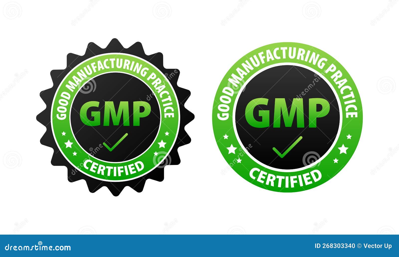 GMP - Good Manufacturing Practice Certified Sign, Label. Stock Vector ...