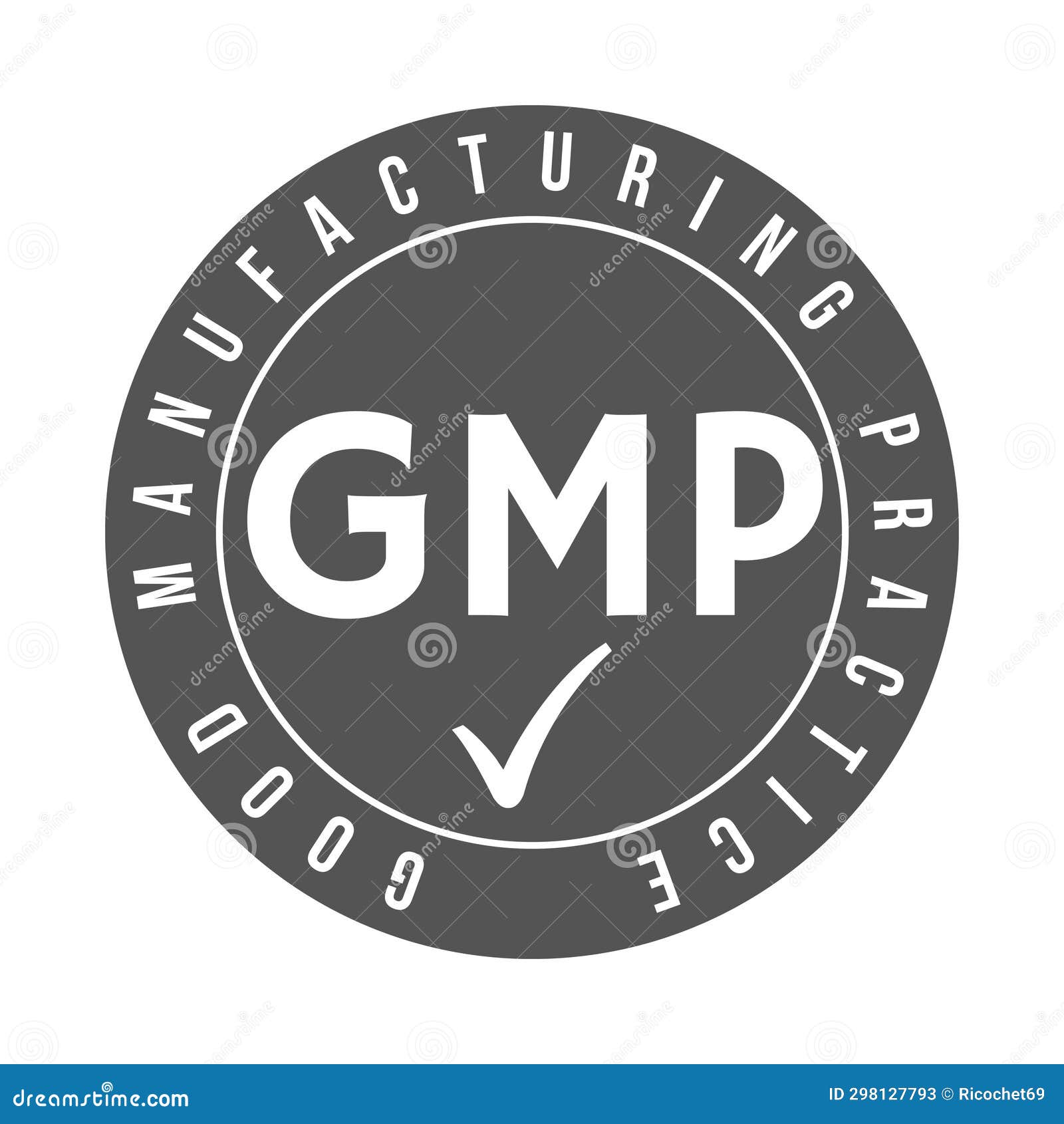 GMP Good Manufacturing Practice Symbol Icon Stock Illustration ...