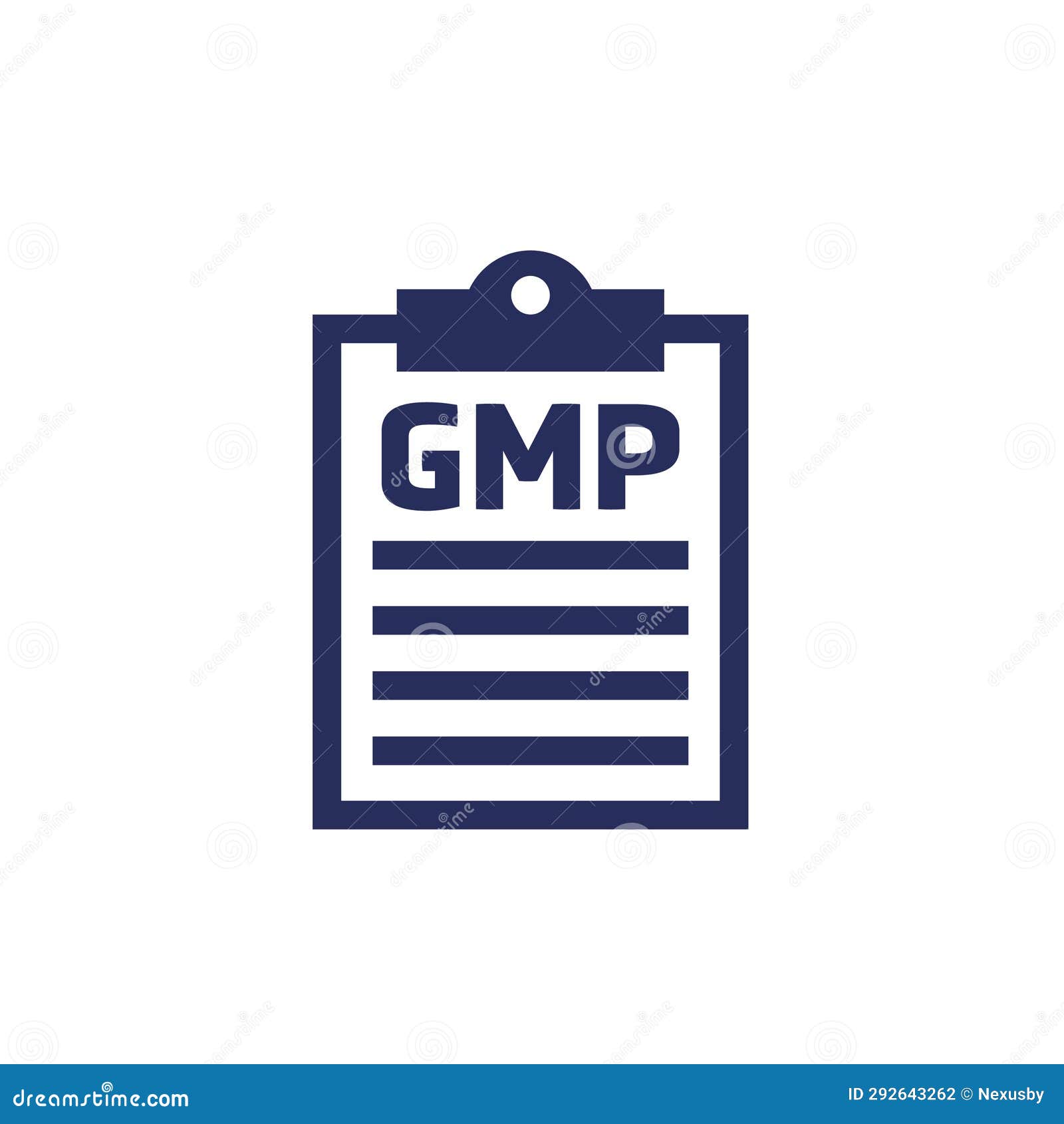 GMP Icon on White, Good Manufacturing Practice Stock Vector ...