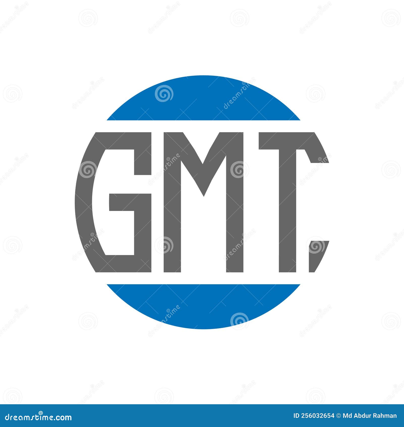 GMT Letter Logo Design on White Background. GMT Creative Initials ...