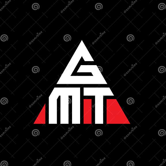 GMT Triangle Letter Logo Design with Triangle Shape. GMT Triangle Logo ...