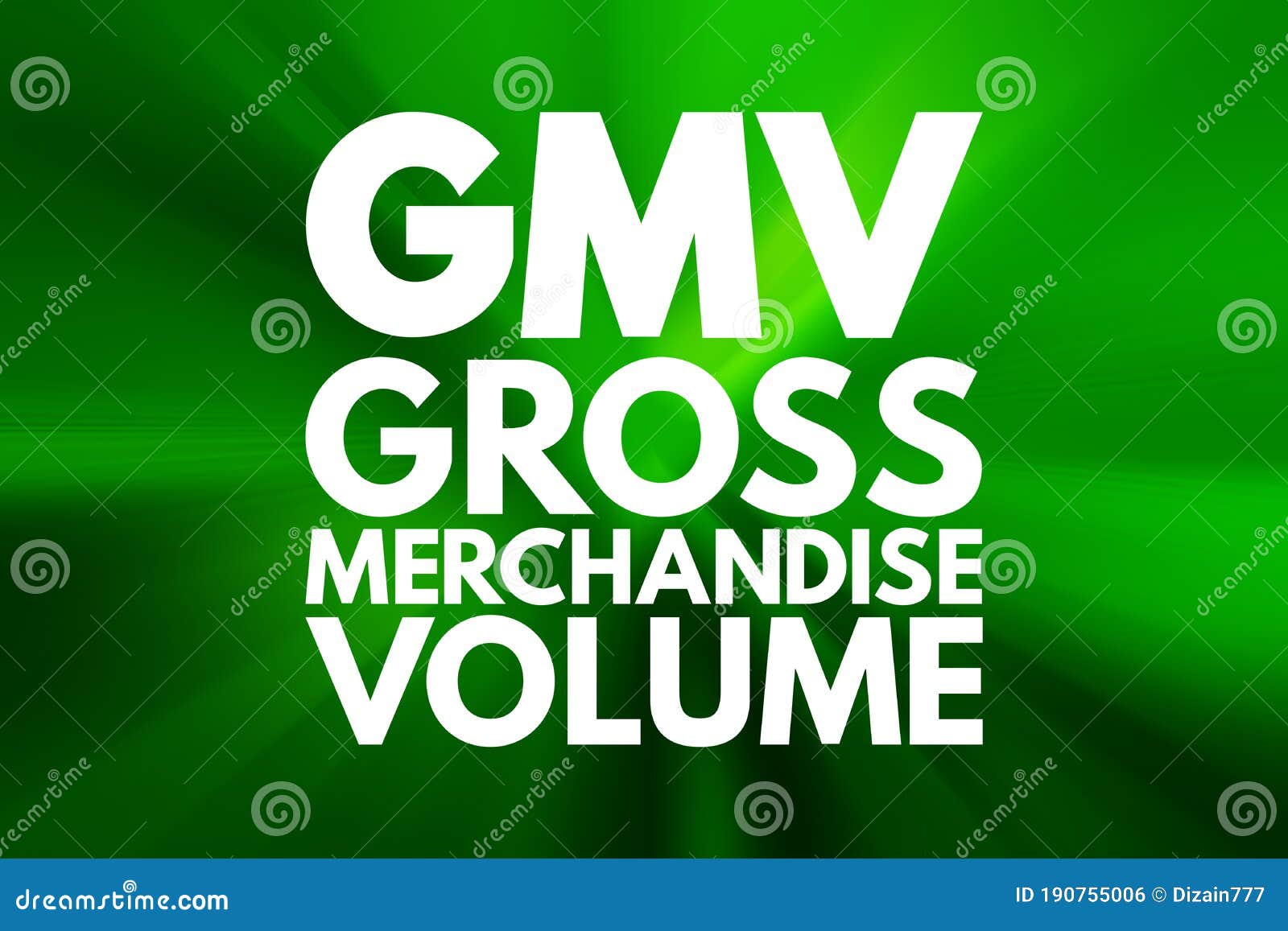 GMV - Gross Merchandise Volume Acronym, Business Concept Background ...