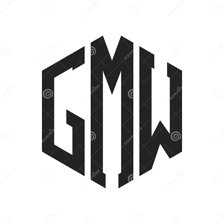 GMW Logo Design. Initial Letter GMW Monogram Logo Using Hexagon Shape ...