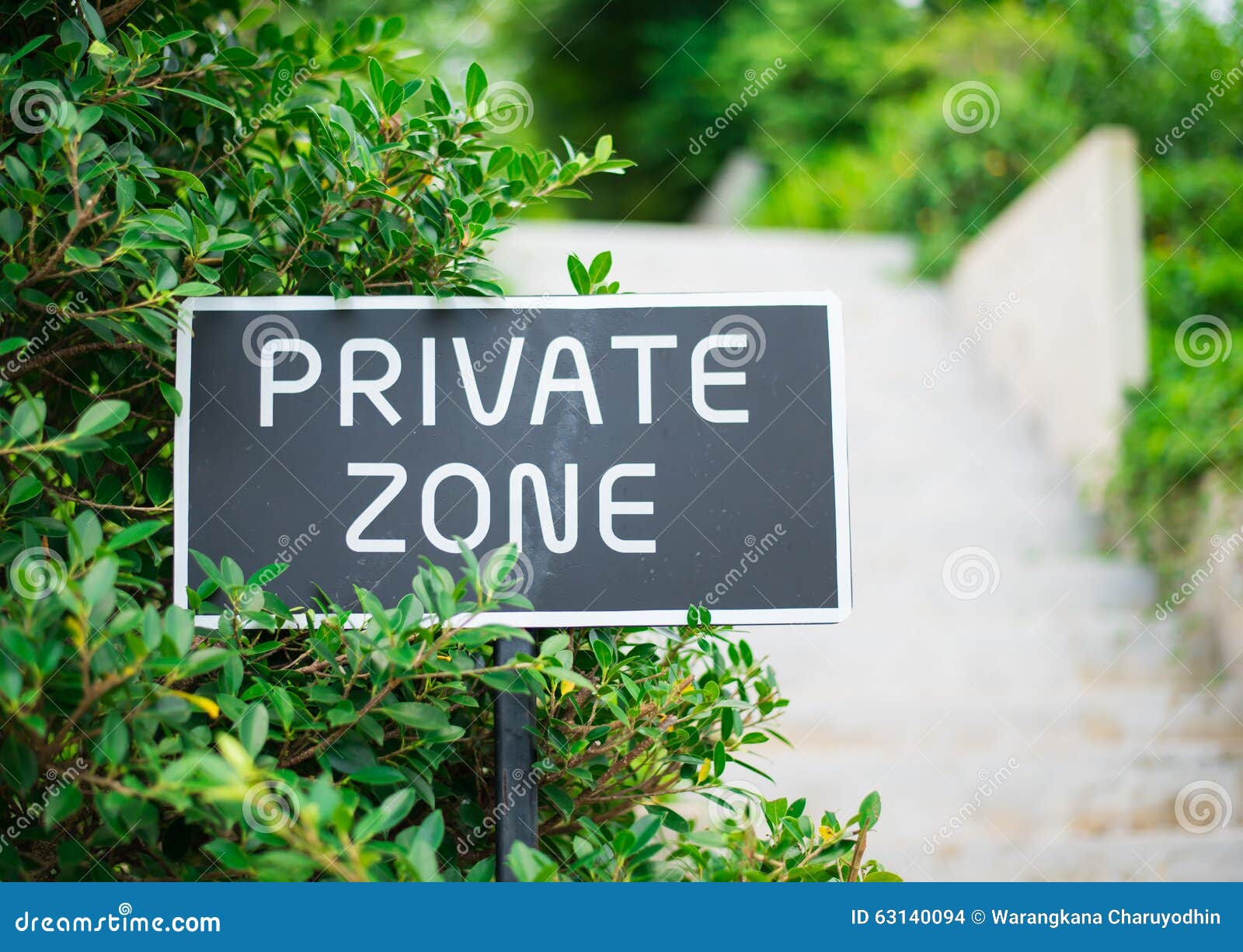 Gn in the Park Walking Way Private Zone Stock Photo - Image of isolated ...