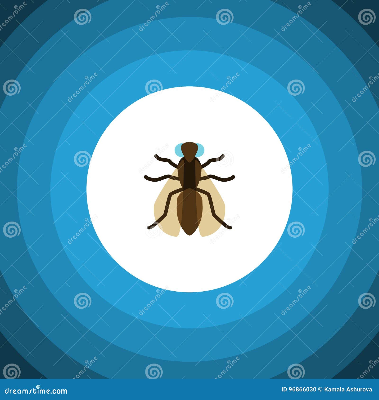 Gnat Flat Icon. Mosquito Vector Element Can Be Used for Gnat, Mosquito ...