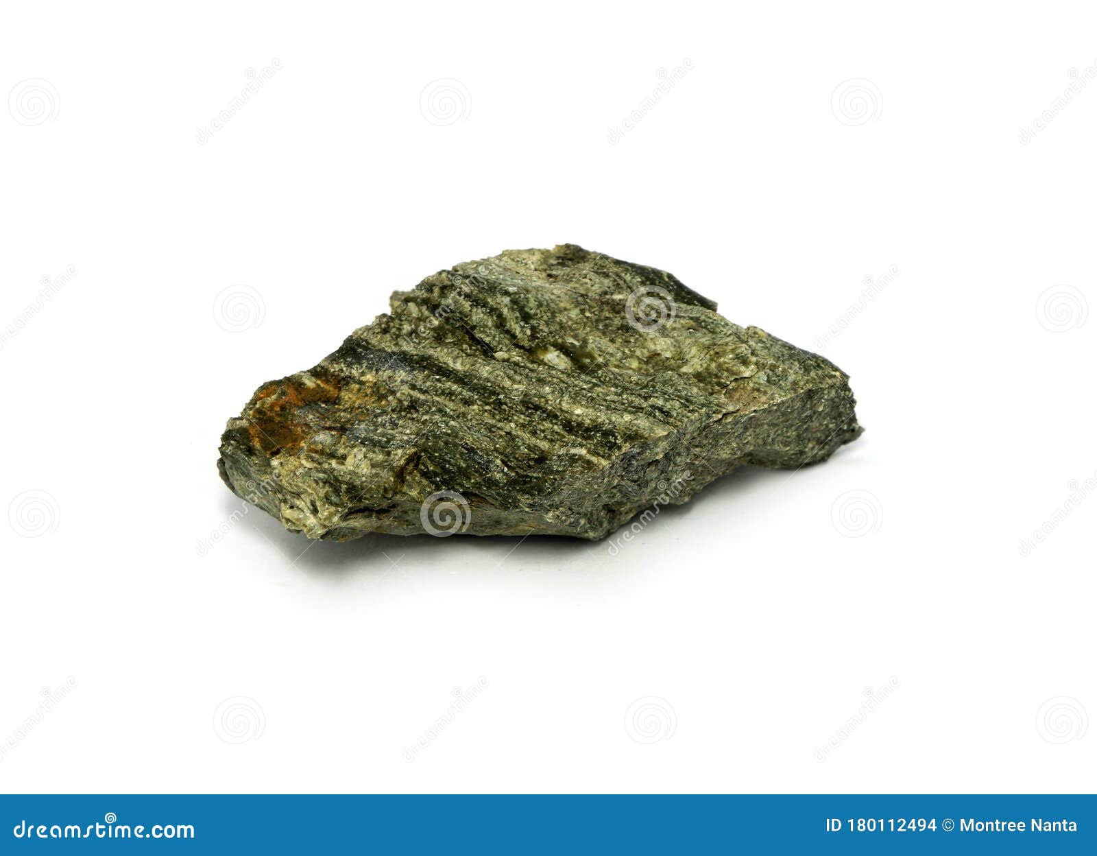 Natural Specimen of Gneiss Rock Isolated on White Background. Stock ...