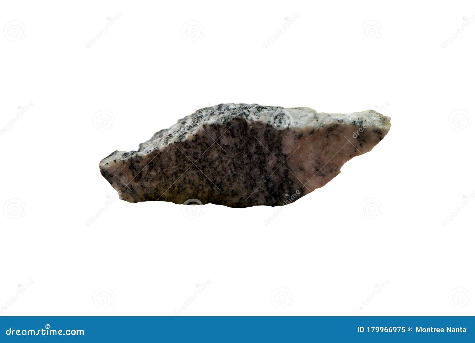Gneiss Rock Isolated on White Background. Stock Image - Image of formed ...