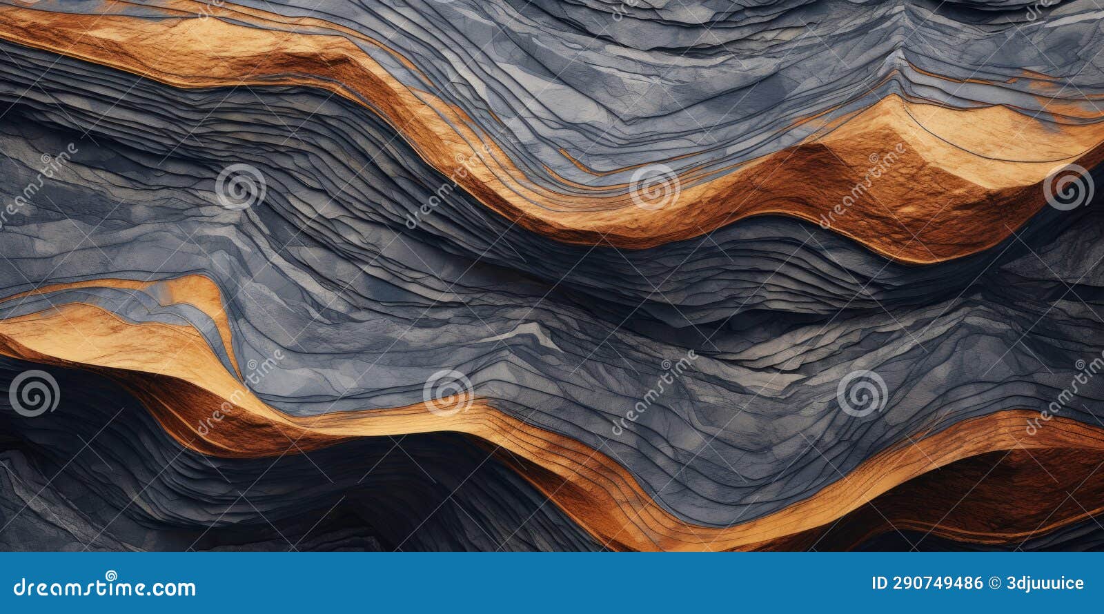 Gneiss Stone Creative Abstract Wavy Texture. Stock Illustration ...