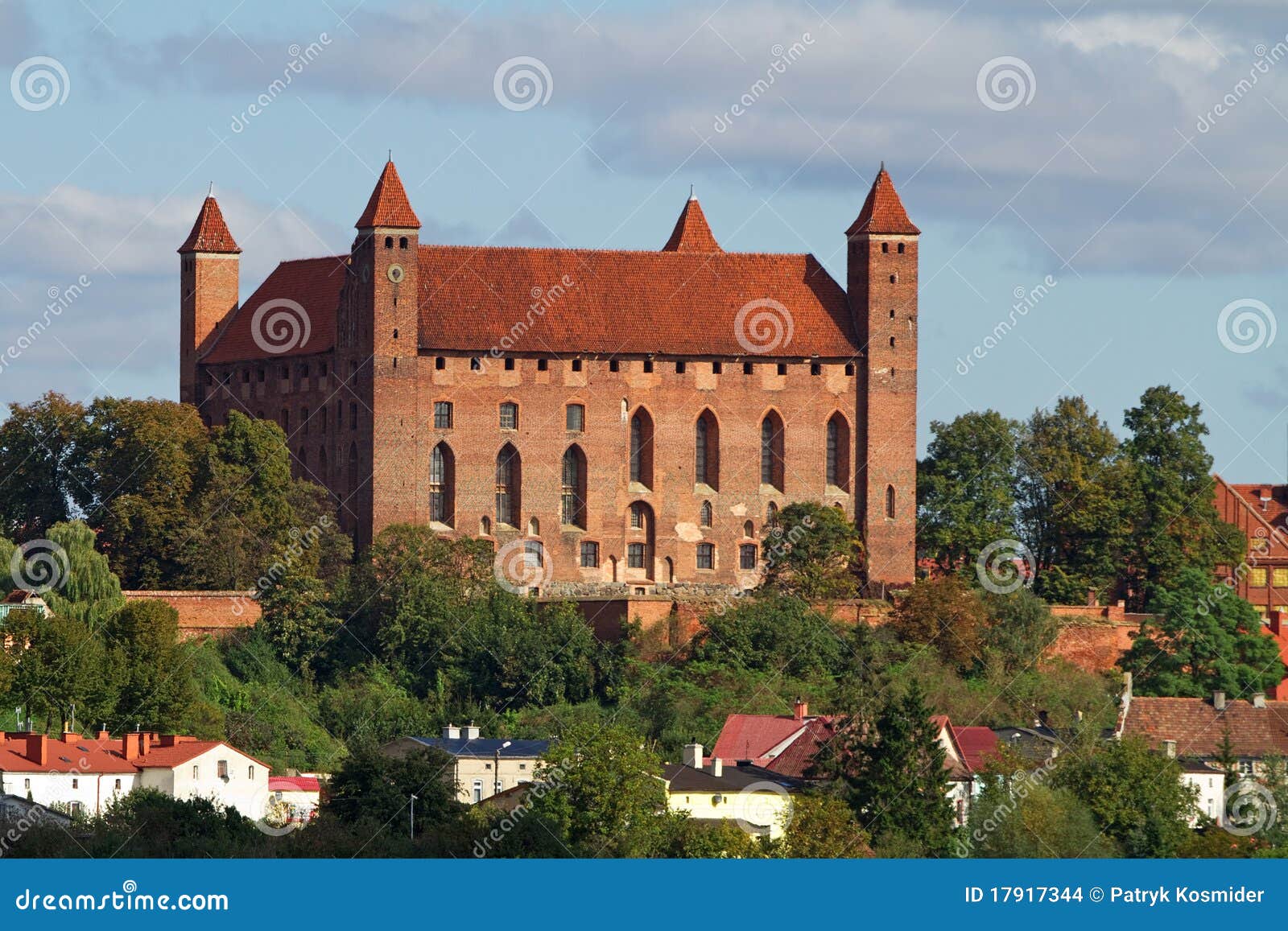 Gniew castle stock photo. Image of place, nature, reflection - 17917344