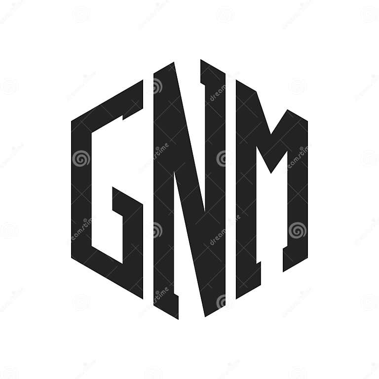 GNM Logo Design. Initial Letter GNM Monogram Logo Using Hexagon Shape ...