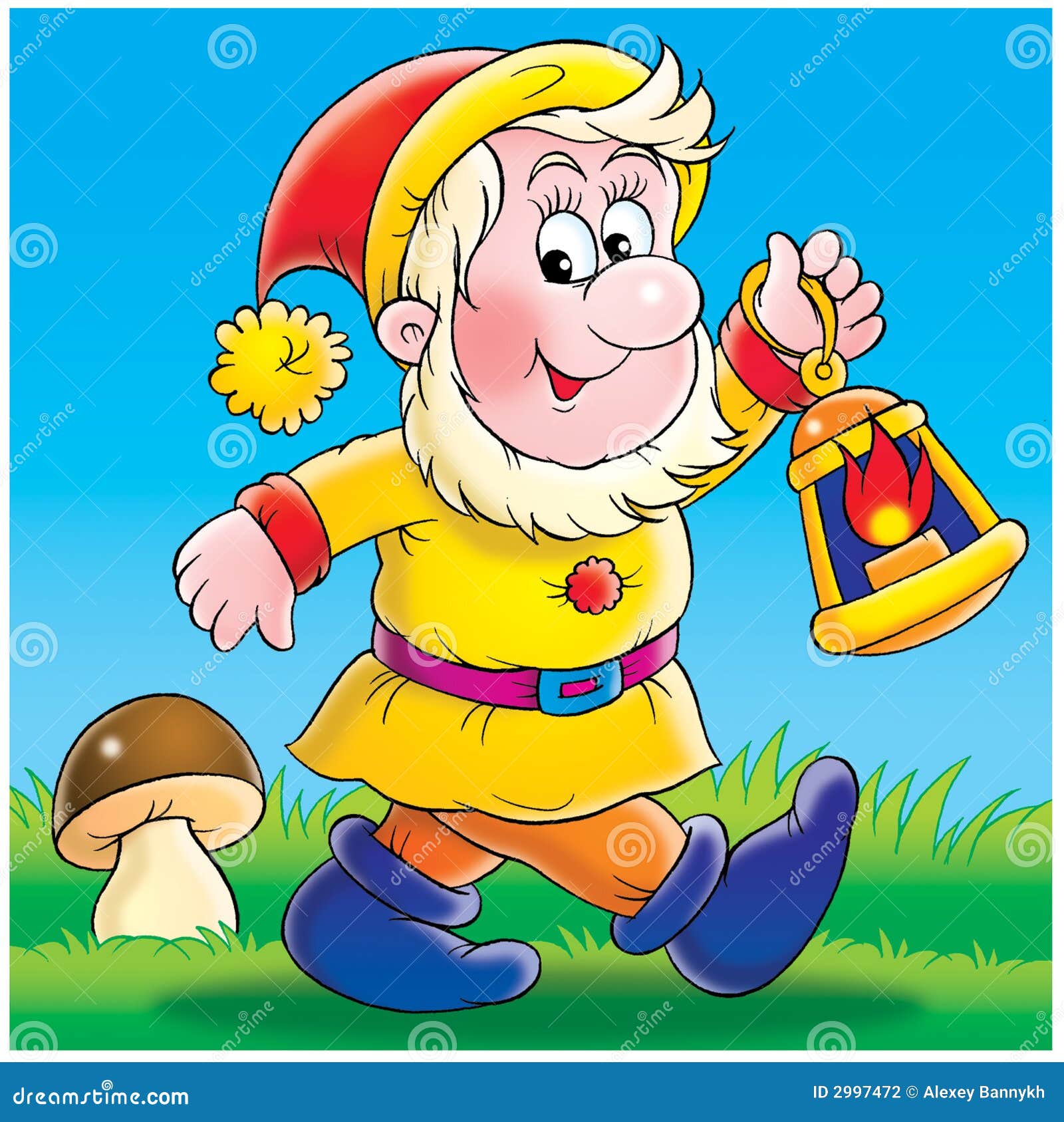 Gnome stock illustration. Illustration of game, color - 2997472