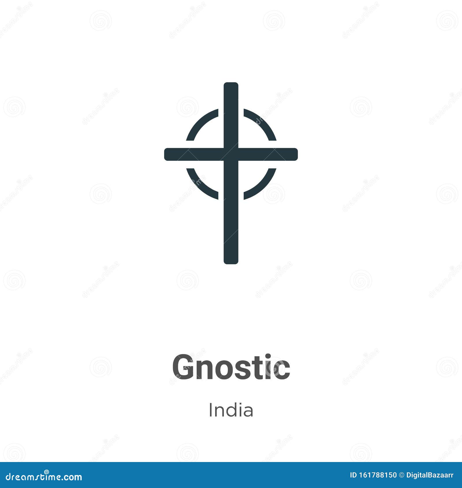 Gnostic Vector Icon on White Background. Flat Vector Gnostic Icon ...
