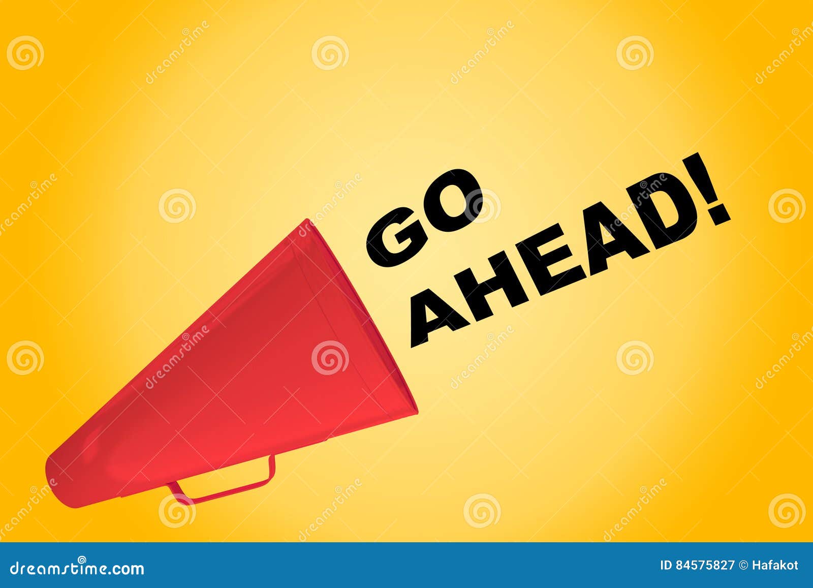 Go Ahead! concept stock illustration. Illustration of light - 84575827