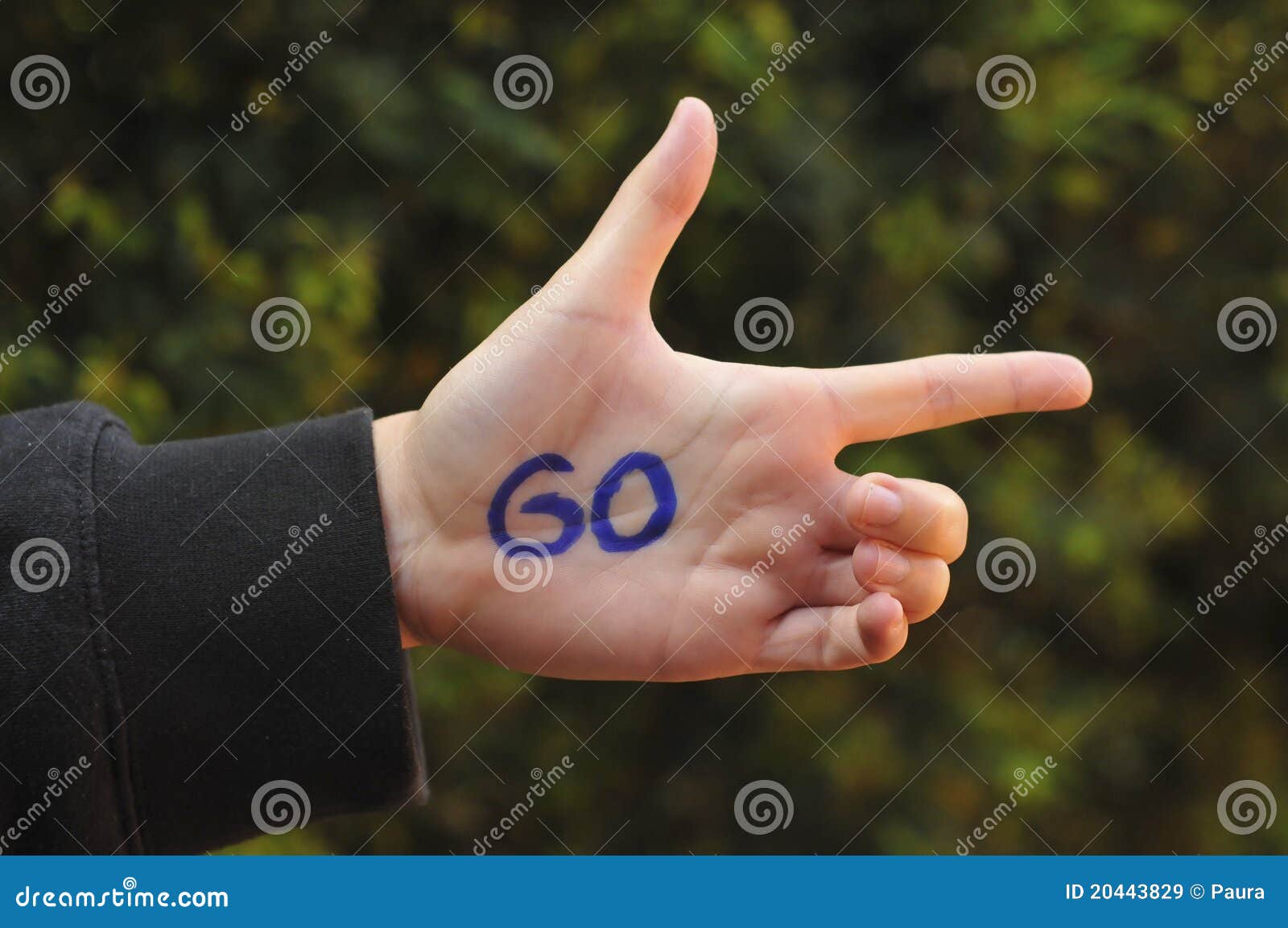 Go ahead hand gesture stock image. Image of approve, away - 20443829