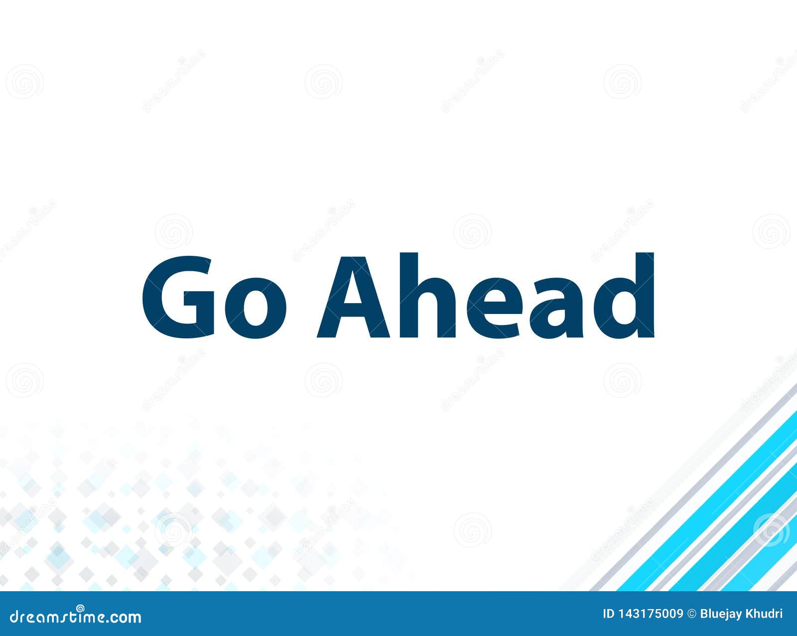 Go Ahead Modern Flat Design Blue Abstract Background Stock Illustration ...