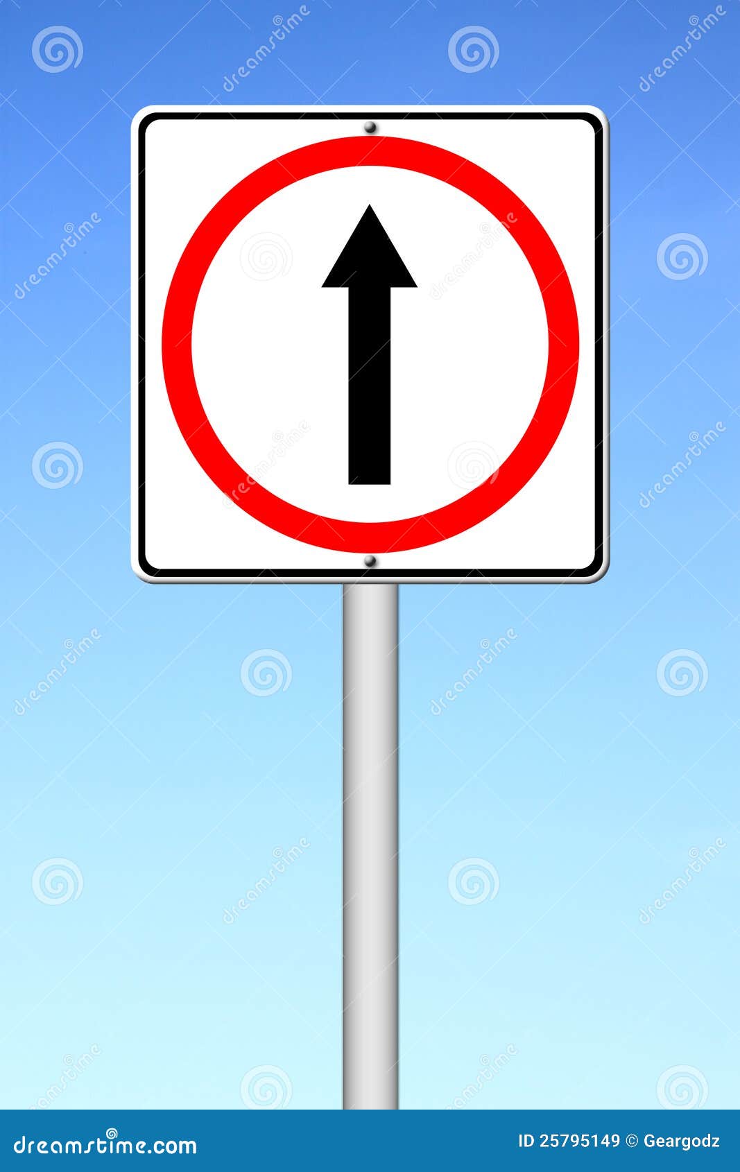Go Ahead the Way ,forward Sign Stock Illustration - Illustration of ...