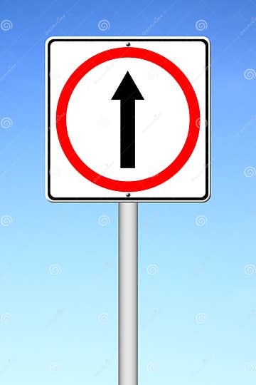 Go Ahead the Way ,forward Sign Stock Illustration - Illustration of ...