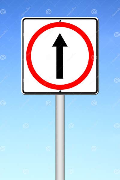 Go Ahead the Way ,forward Sign Stock Illustration - Illustration of ...