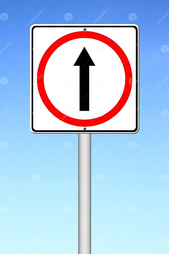 Go Ahead the Way ,forward Sign Stock Illustration - Illustration of ...