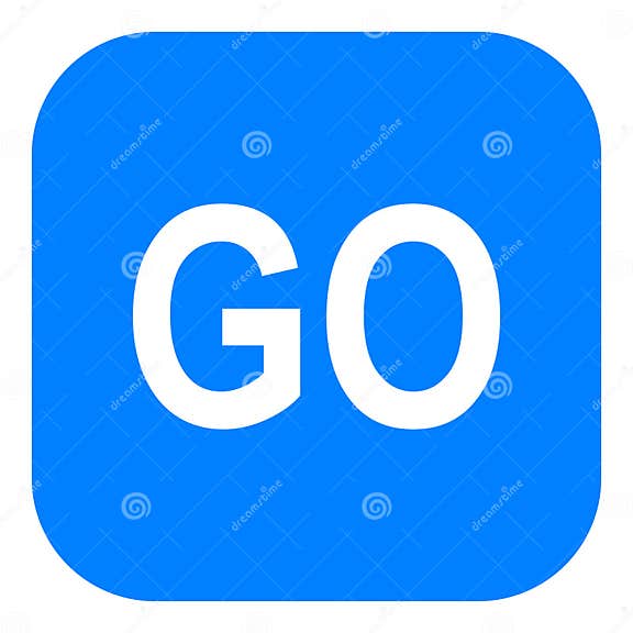 Go and app icon stock vector. Illustration of vector - 238371239
