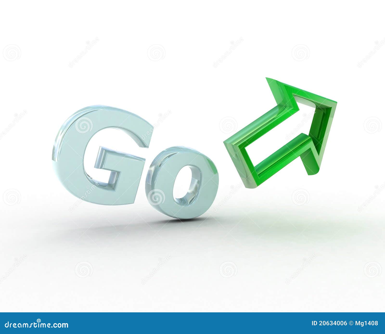 Go! and arrow. stock illustration. Illustration of motion - 20634006