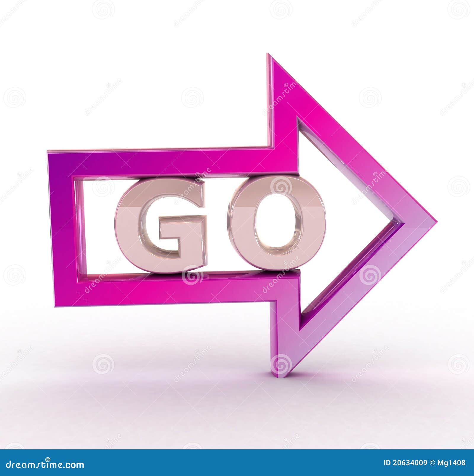Go! and arrow. stock illustration. Illustration of symbol - 20634009