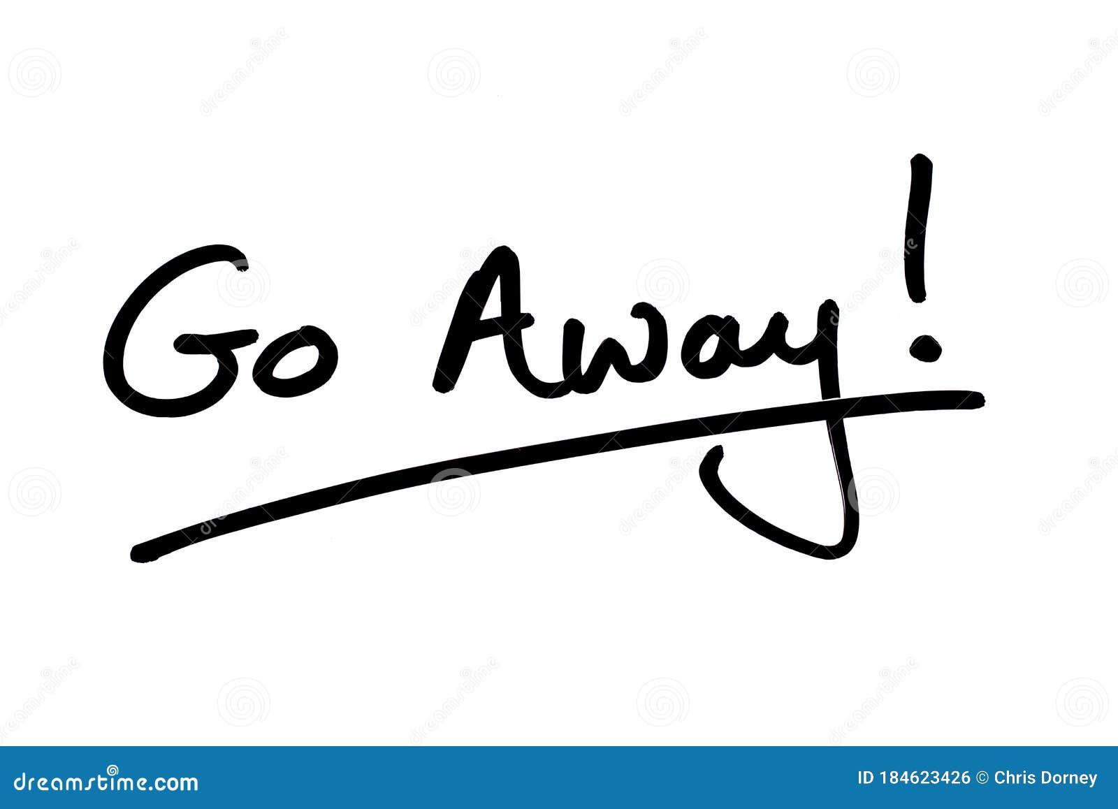 Go Away stock illustration. Illustration of distance - 184623426