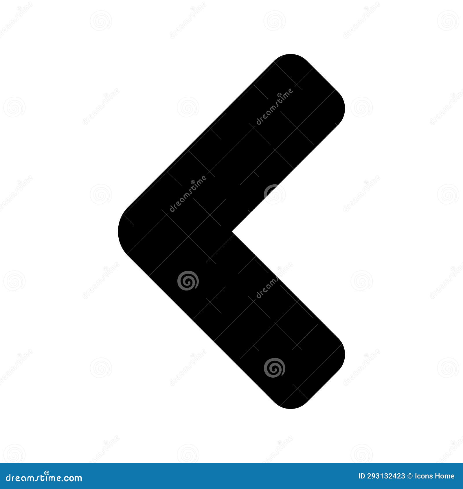 Go Back Arrow Button Vector Isolated on White Background Stock Vector ...