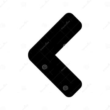 Go Back Arrow Button Vector Isolated on White Background Stock Vector ...