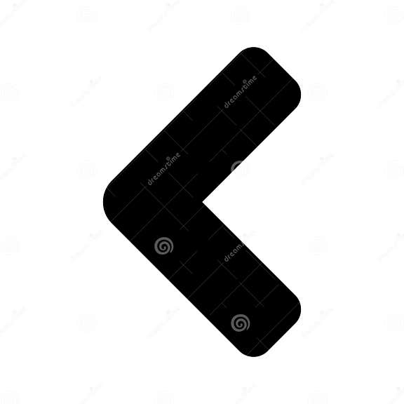 Go Back Arrow Button Vector Isolated on White Background Stock Vector ...