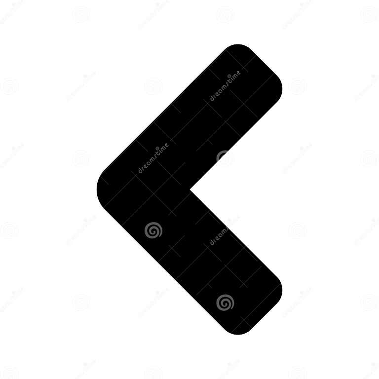 Go Back Arrow Button Vector Isolated on White Background Stock Vector ...