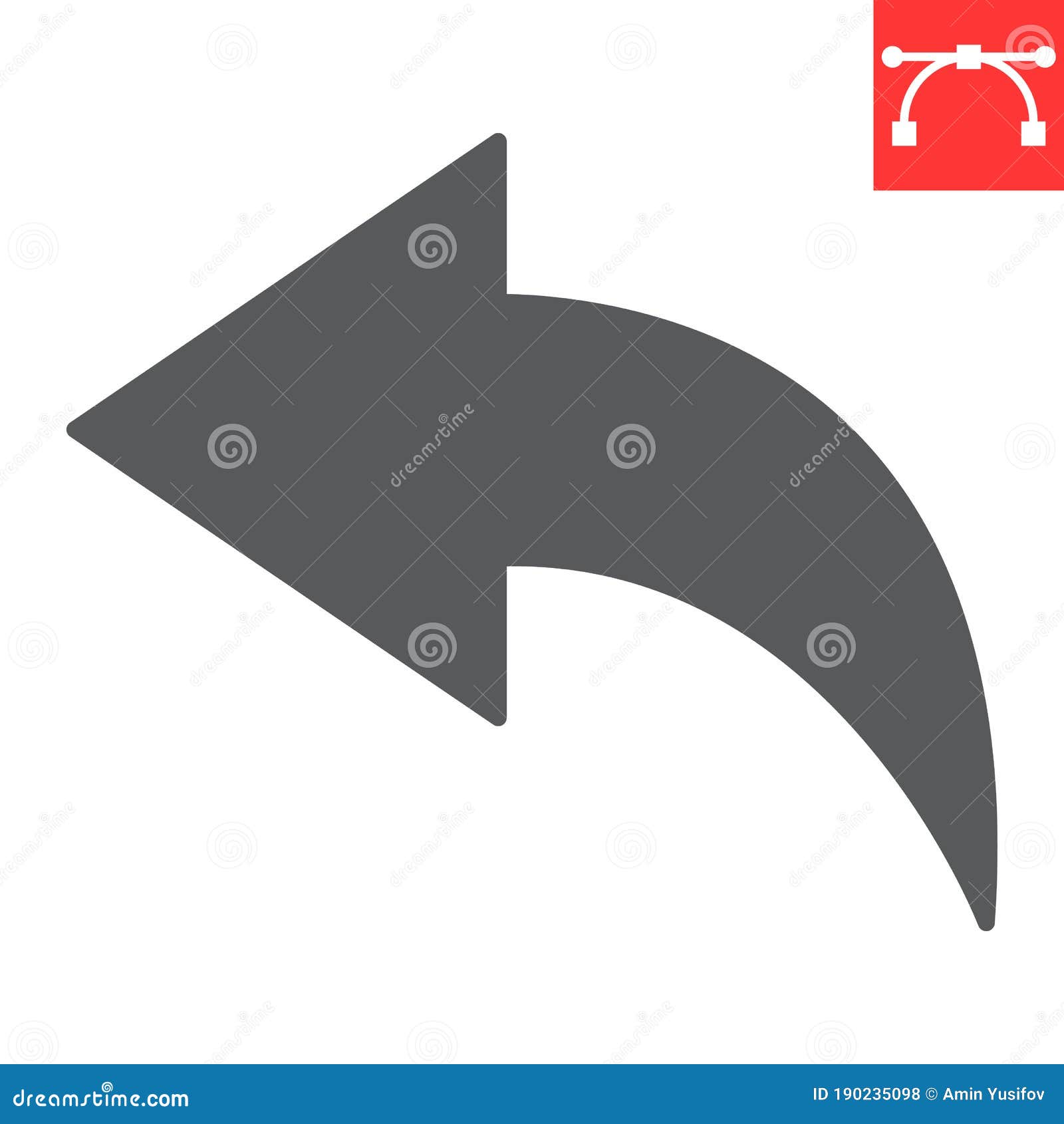 Go Back Glyph Icon, Ui and Button, Arrow Left Sign Vector Graphics ...