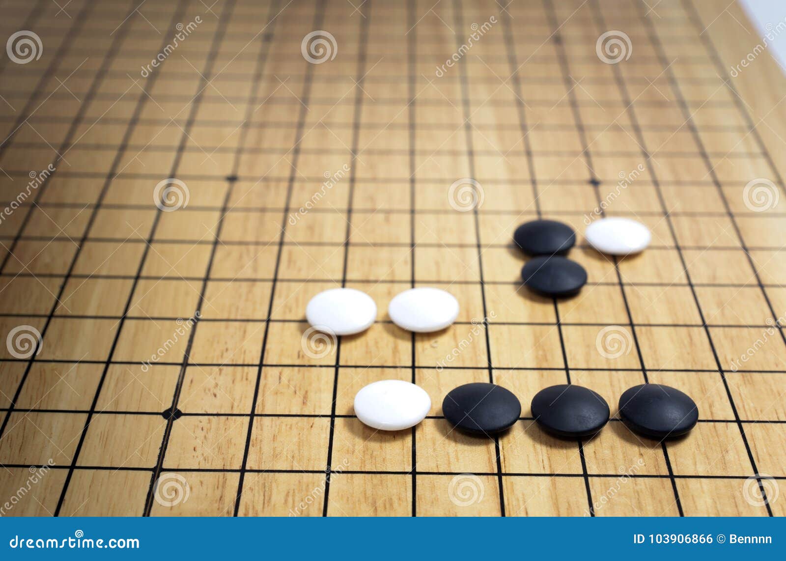 Go board game. stock photo. Image of grid, artificial - 103906866