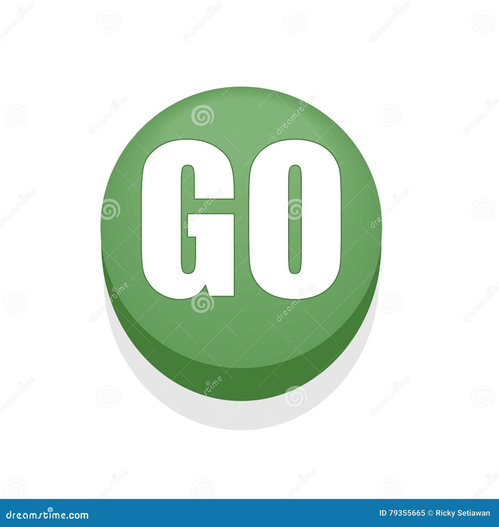Go Button stock vector. Illustration of decision, question - 79355665