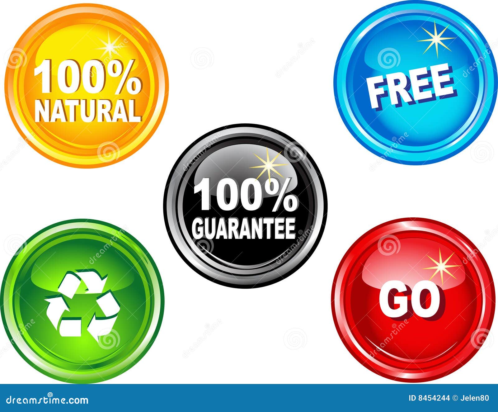 Go buttons stock vector. Illustration of industry, blue - 8454244