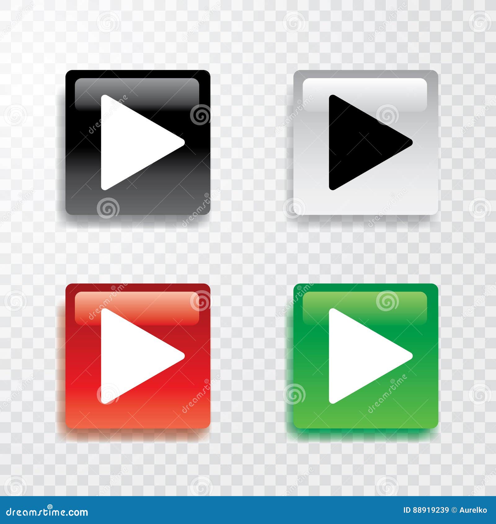 Go buttons square stock vector. Illustration of digital - 88919239