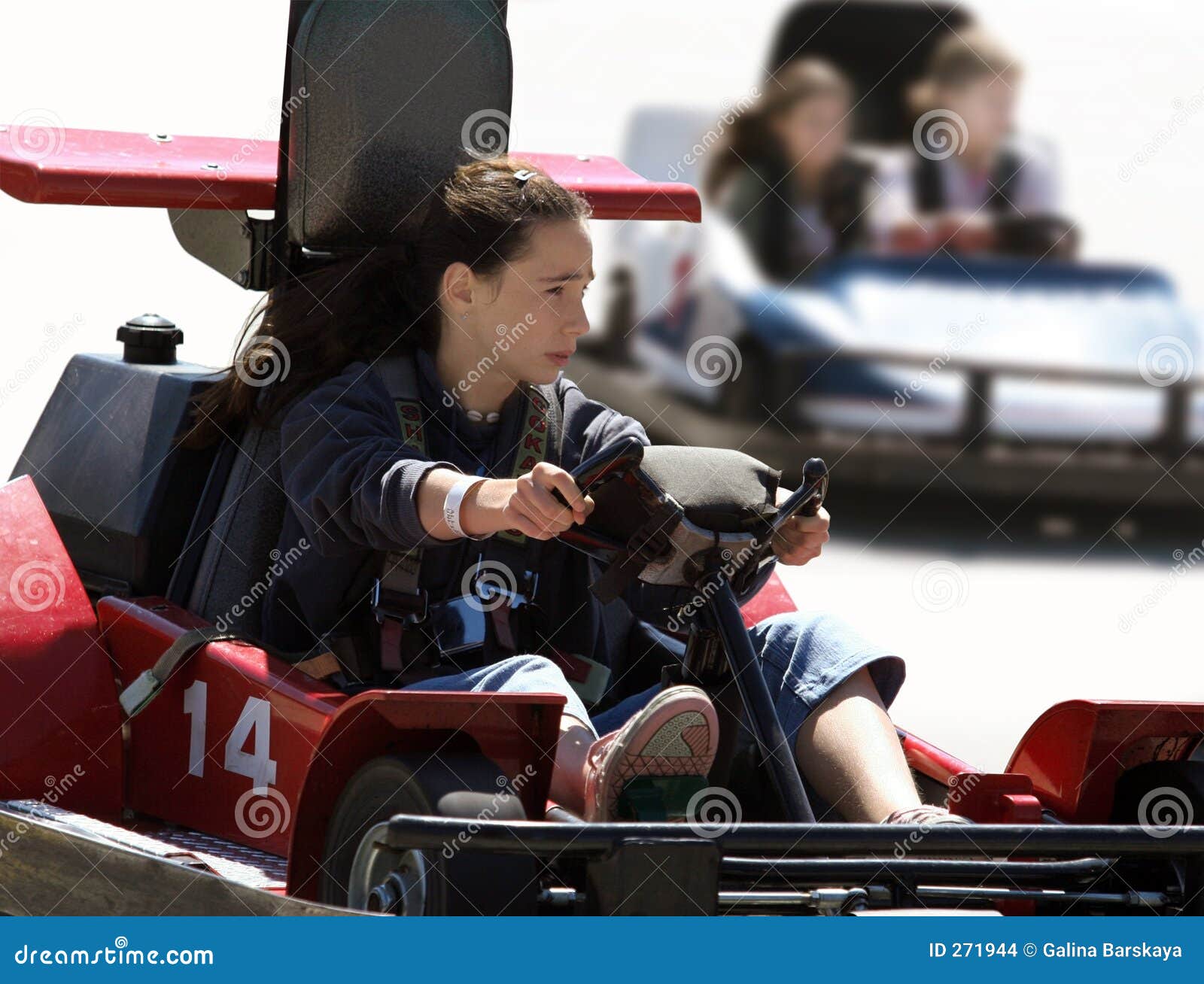 GO CART stock photo. Image of girl, recreational, gokart - 271944