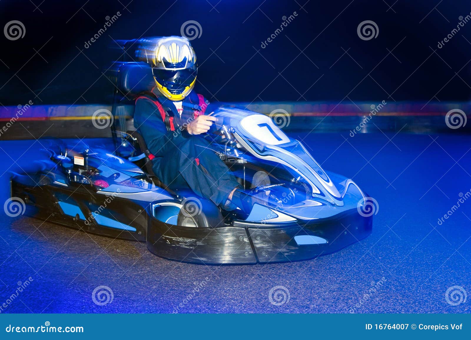 Go-Cart driver stock image. Image of helmet, cart, indoor - 16764007